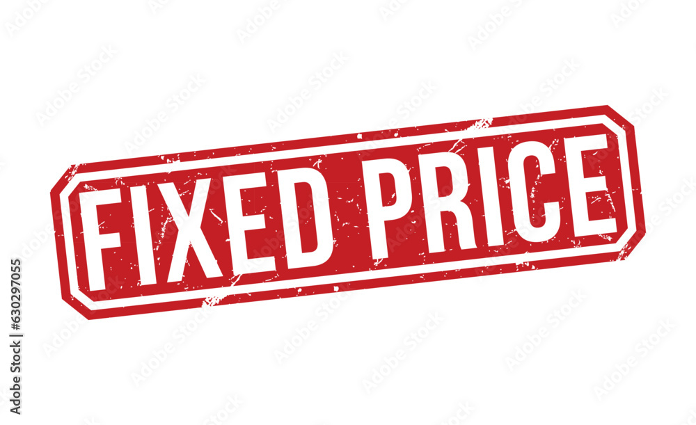 Fixed Price stamp red rubber stamp on white background. Fixed Price ...