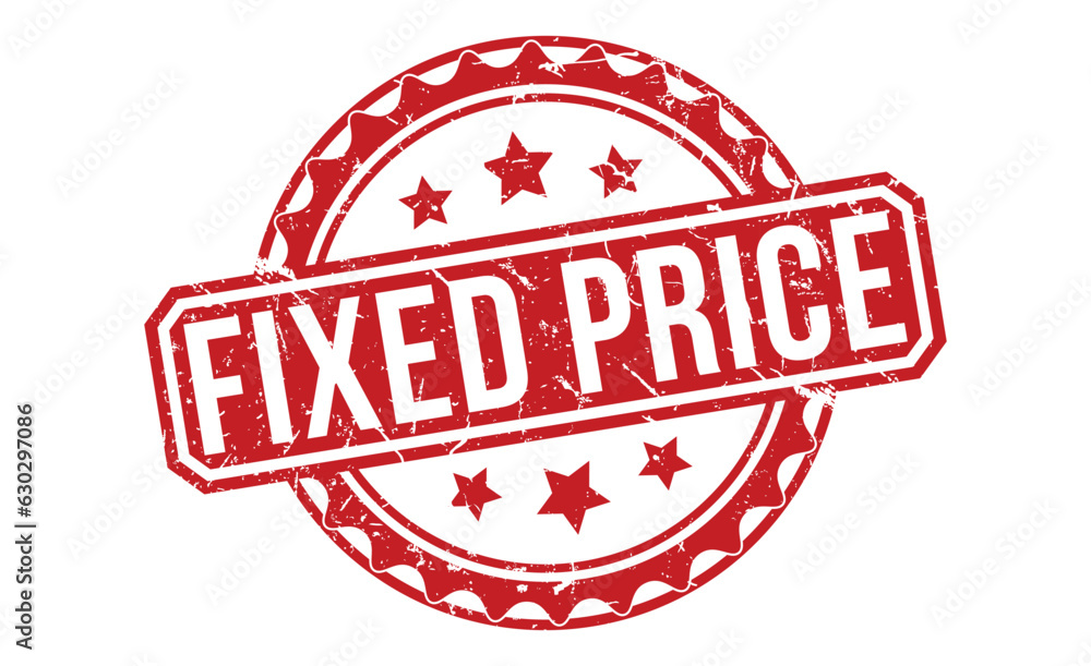 Fixed Price stamp red rubber stamp on white background. Fixed Price ...