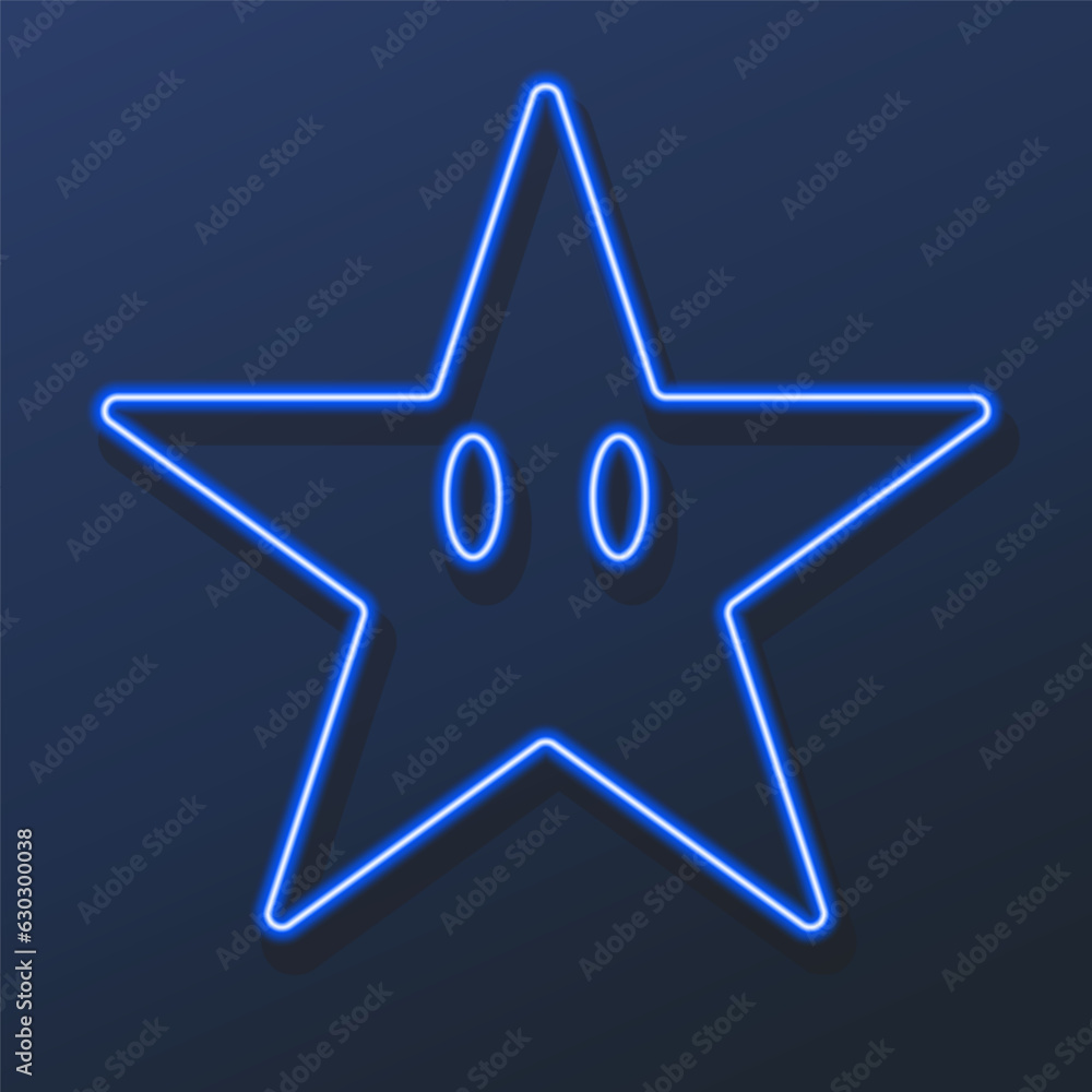 star neon sign, modern glowing banner design, colorful modern design ...