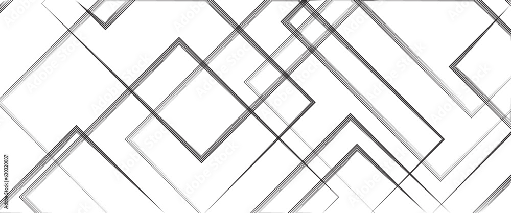 Geometrical black and white Lines abstract background, black and white ...