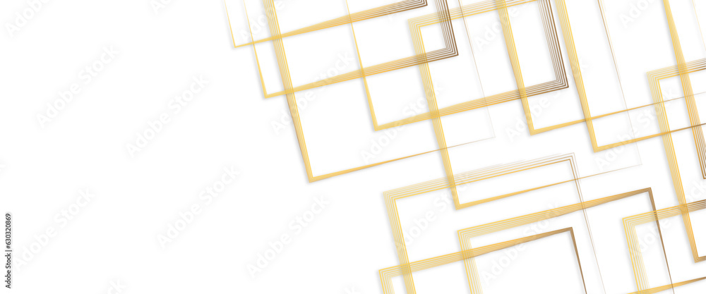 Modern white and gold abstract background, abstract geometric shape ...