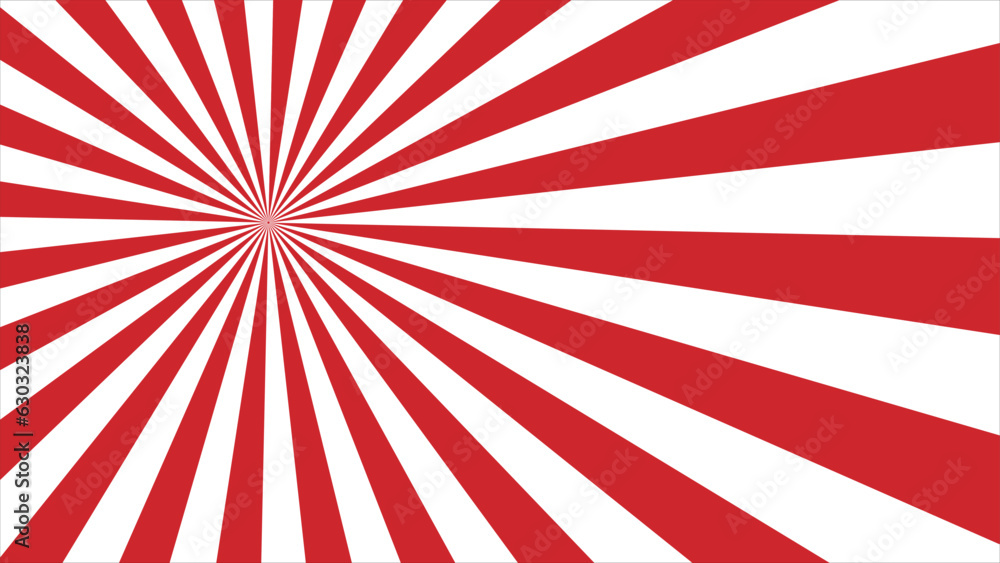 Red sunburst background with rays Stock Vector | Adobe Stock