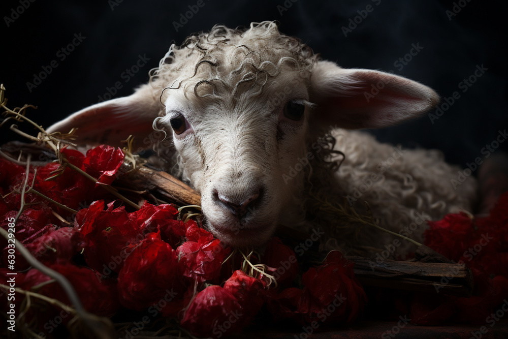 the lamb as a significant symbol in biblical contexts, reflecting ...