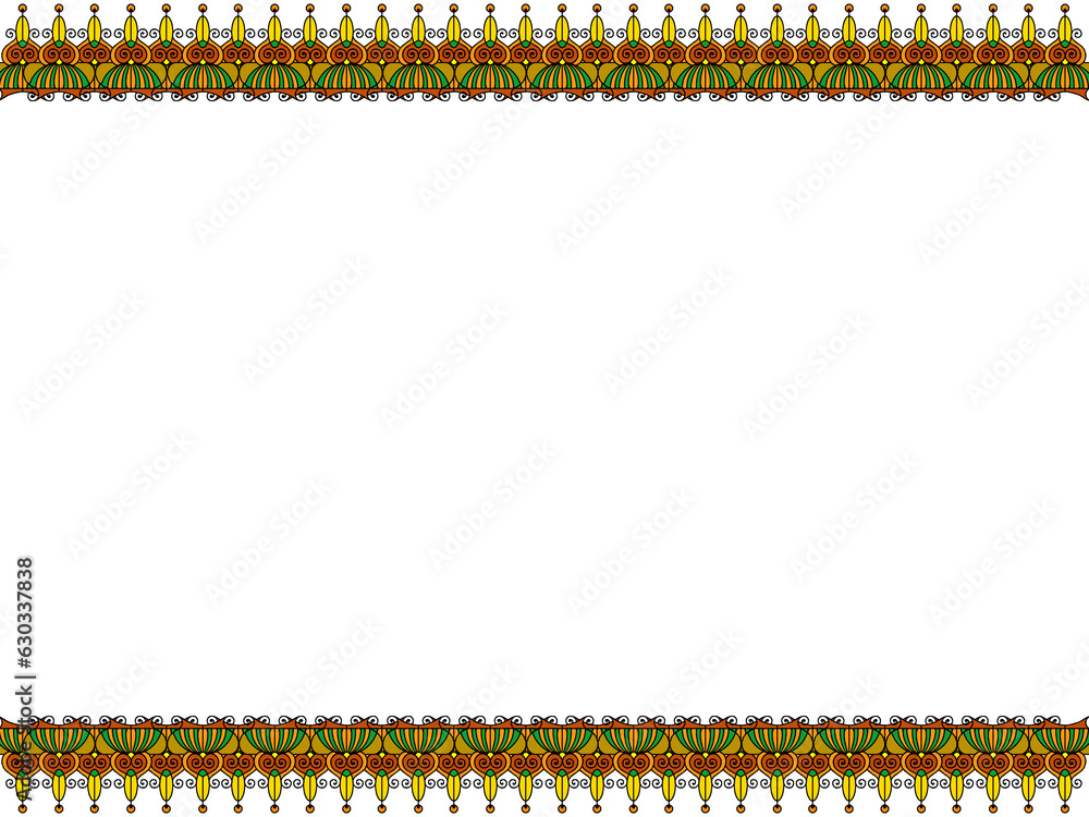 Border graphics for cover design, certificate design, project work ...