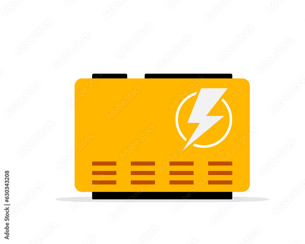 Diesel power generator icon. Clipart image isolated on white background ...