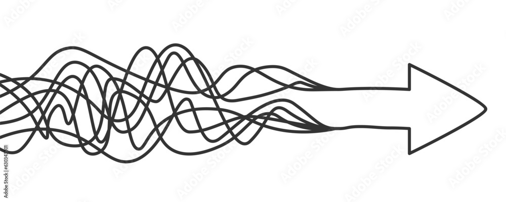 Streamline process arrow icon. Clipart image isolated on white ...