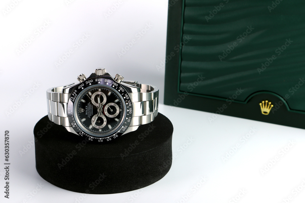 Rolex wristwatch model daytona oyster perpetual with black ceramic ...