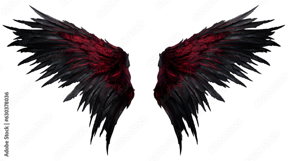 Demon wings on transparent background PNG Stock Illustration | Adobe Stock