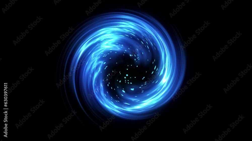 Vidéo Stock Abstract energy tunnel in space. Energy force fields Tunnel ...