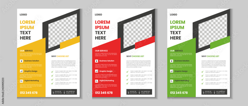 Colorful corporate and business flyer collection, corporate poster ...