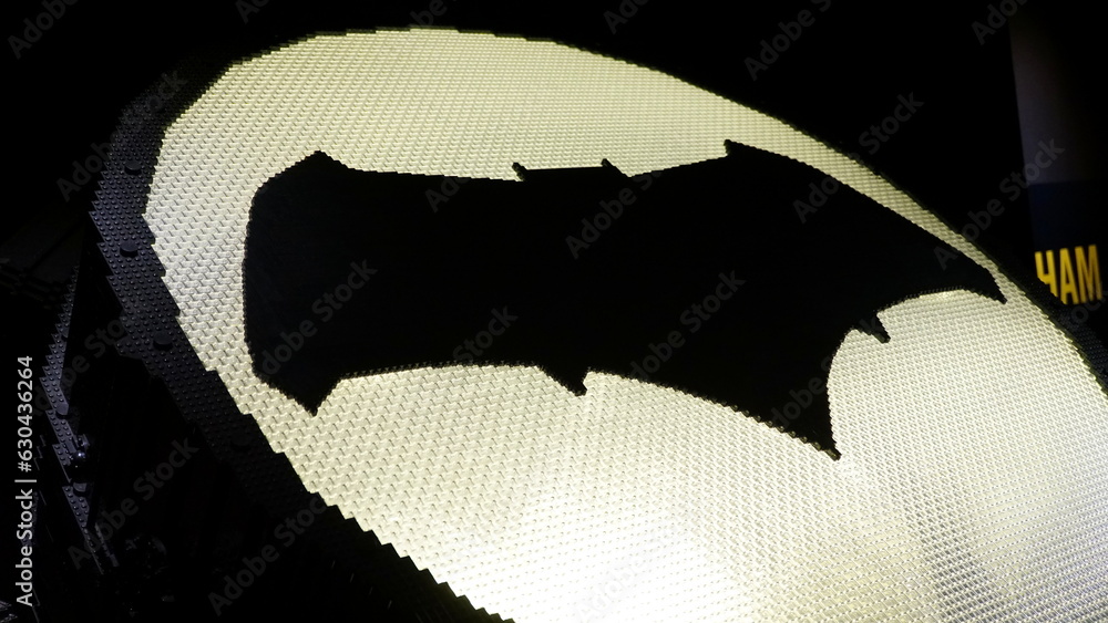 BATSIGNAL made with Lego bricks by Nathan Sawaya of The Art of the ...