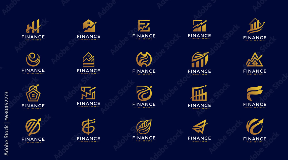 finance logo icon, business and finance logo, finance design, trading ...