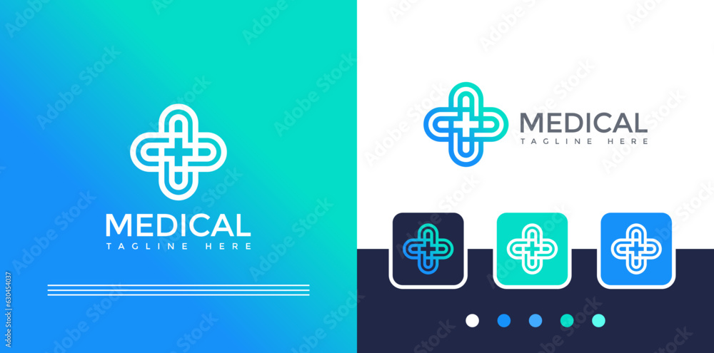 Medical pharmacy logo design template.- vector illustrator. Medical ...