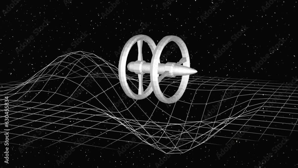 warp motor 3d animation, hyperspace spaceship using spacetime ...