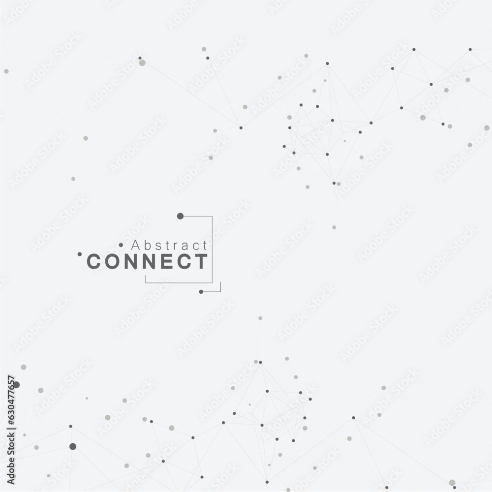 Biotechnology and medicine cell connect element. Modern connection ...