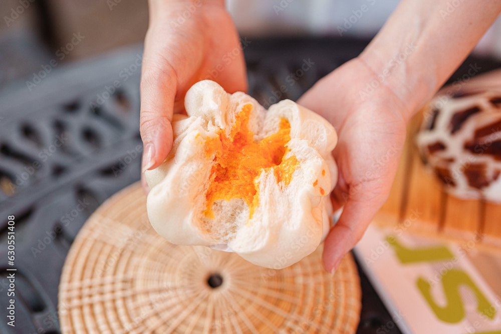 Baozi or Chinese Steamed Buns is a type of yeast-leavened filled bun in ...