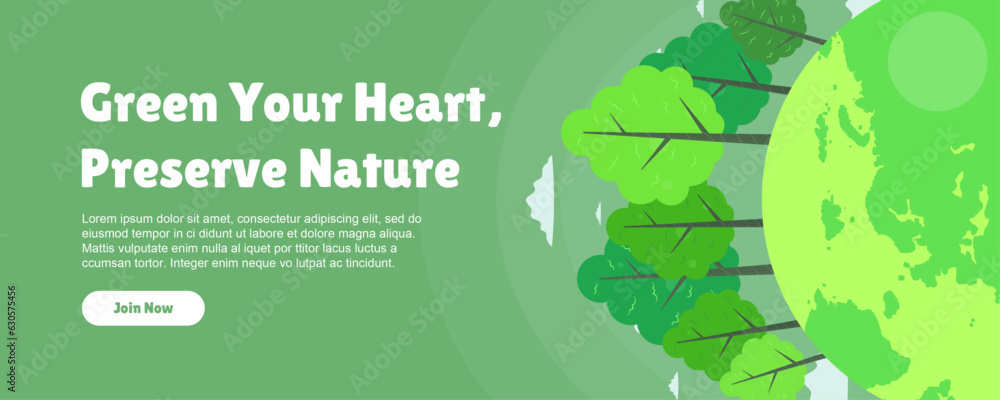 Poster Banner design for sustainable development and eco-friendly ...