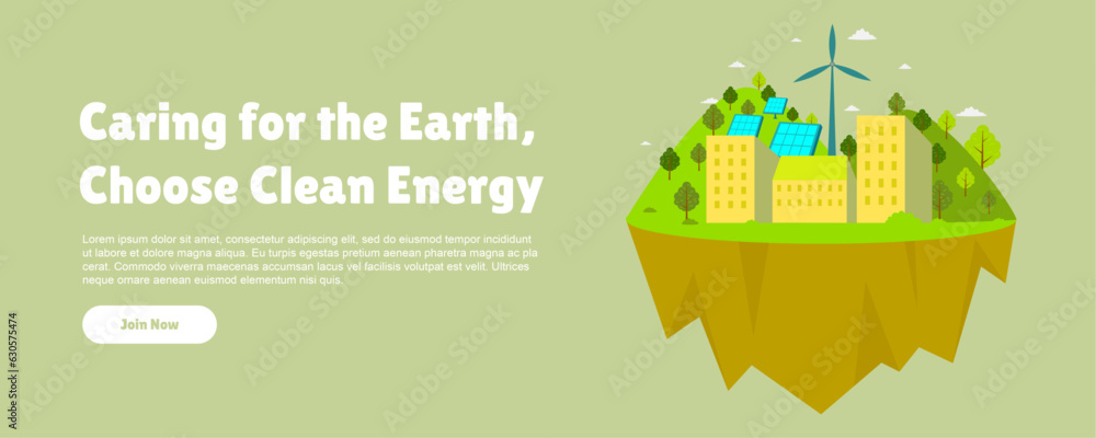 Banner design for sustainable development and eco-friendly concept ...
