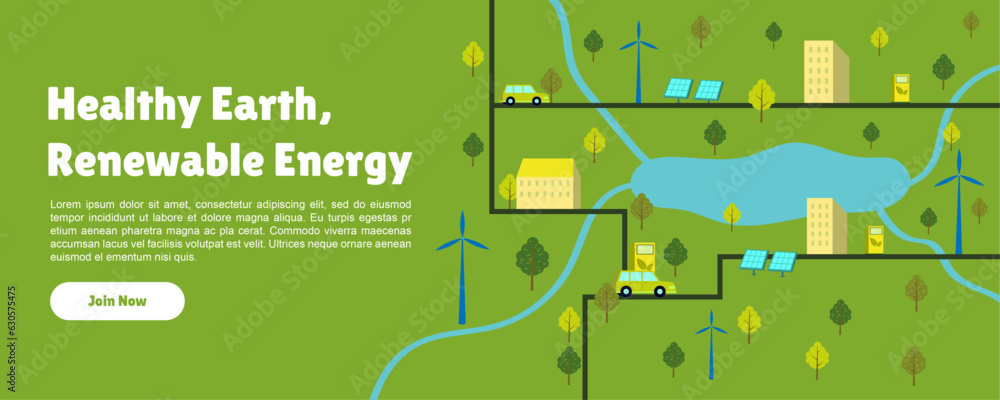 Banner design for sustainable development and eco-friendly concept ...