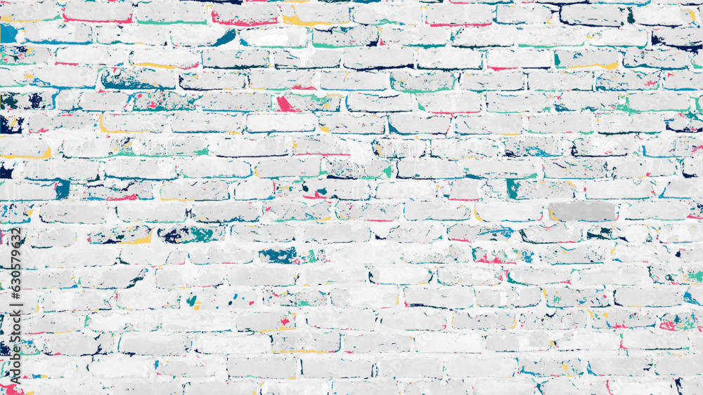 Colorful Grunge texture wall block background. vector Stock Vector ...