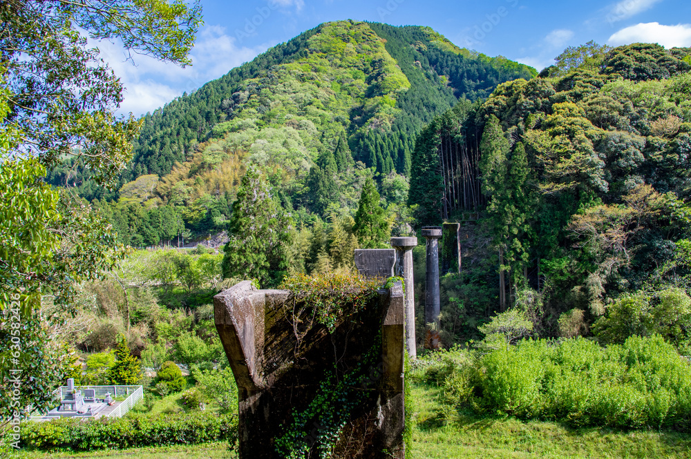 幻の鉄道遺産 広浜鉄道今福線 橋脚群 島根県浜田市 The heritage of Non-opened railway "Kouhin ...