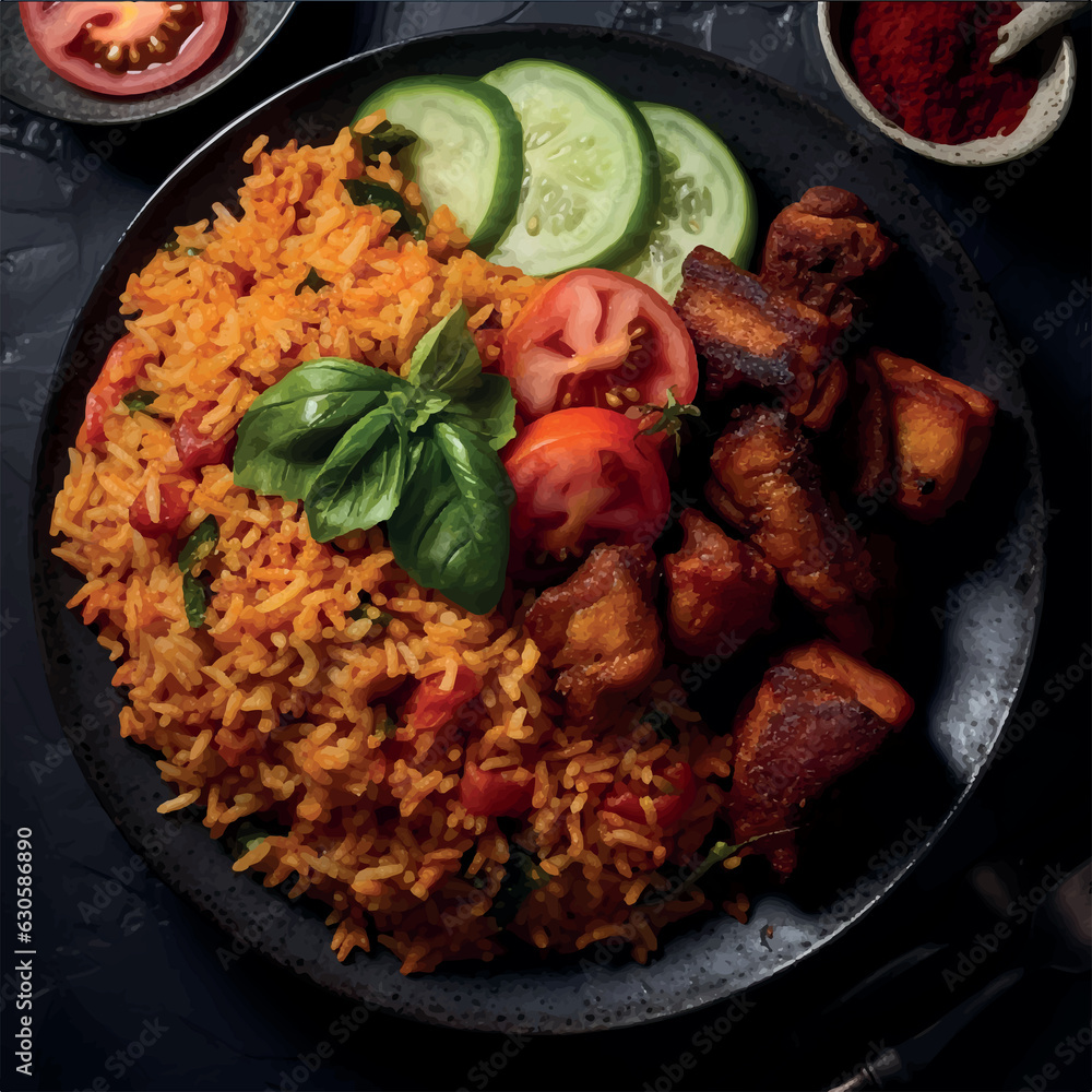 image Jollof rice or simply jollof, also called Benachin, is a single ...