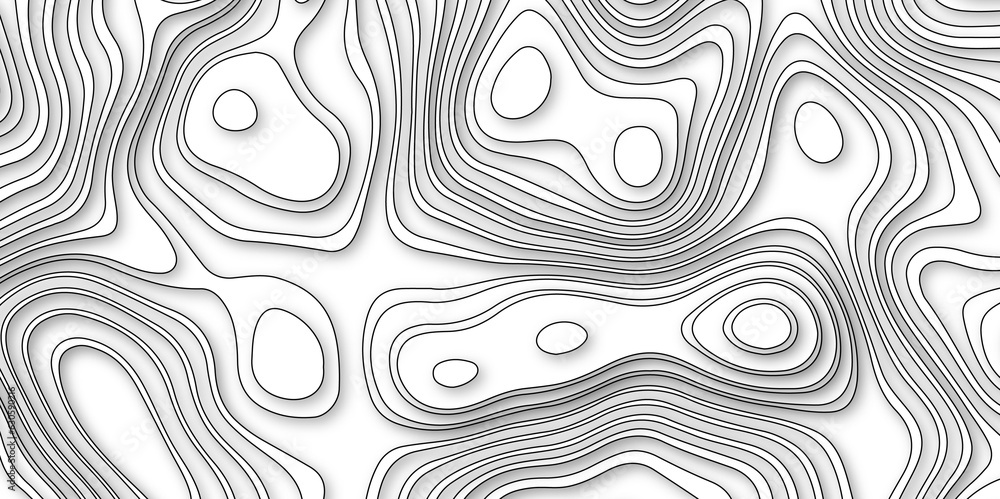 Vintage contour mapping. Natural printing illustrations of maps. Black ...