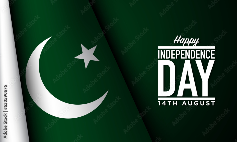Pakistan Independence Day Background Design. Stock Vector | Adobe Stock