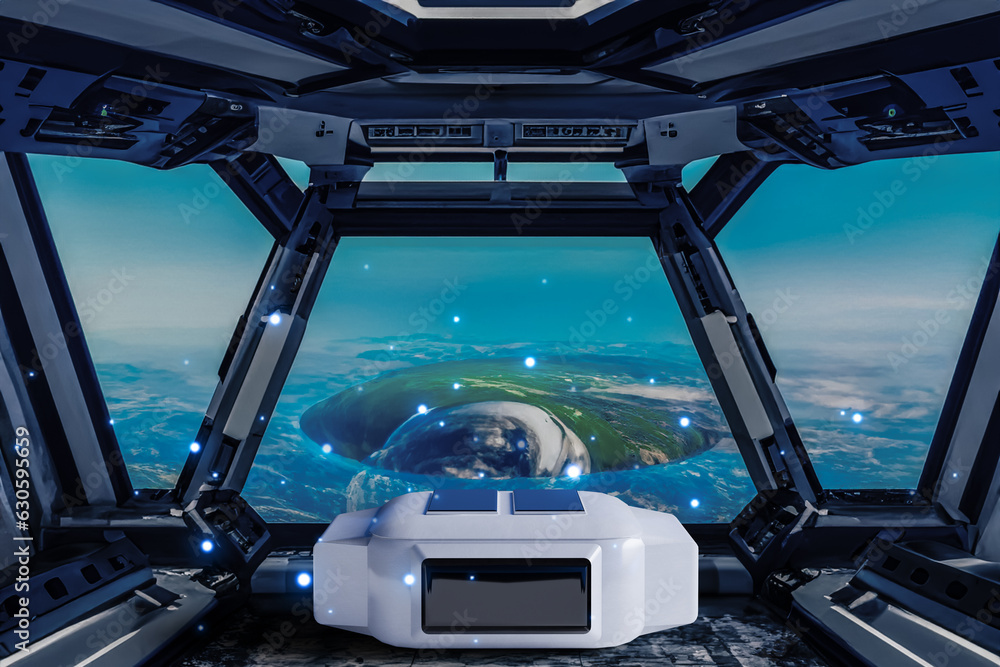 Sci fi room laboratory corridor modern spaceship lab sci fi technology ...