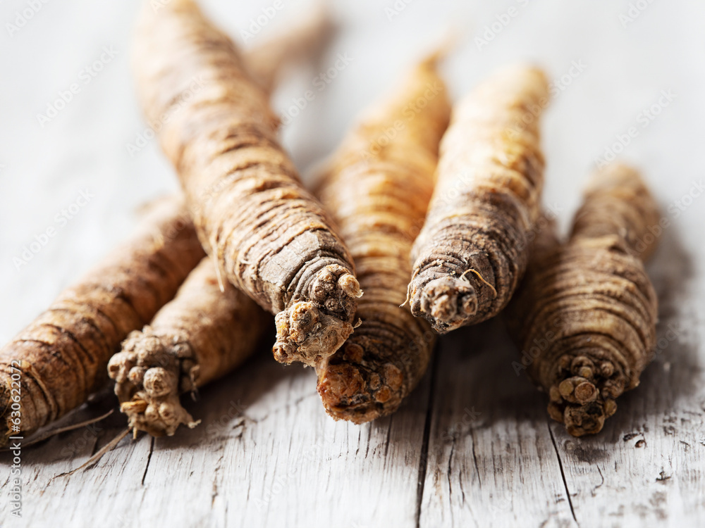 deodeok, mountain herb whose roots have restorative properties Stock ...