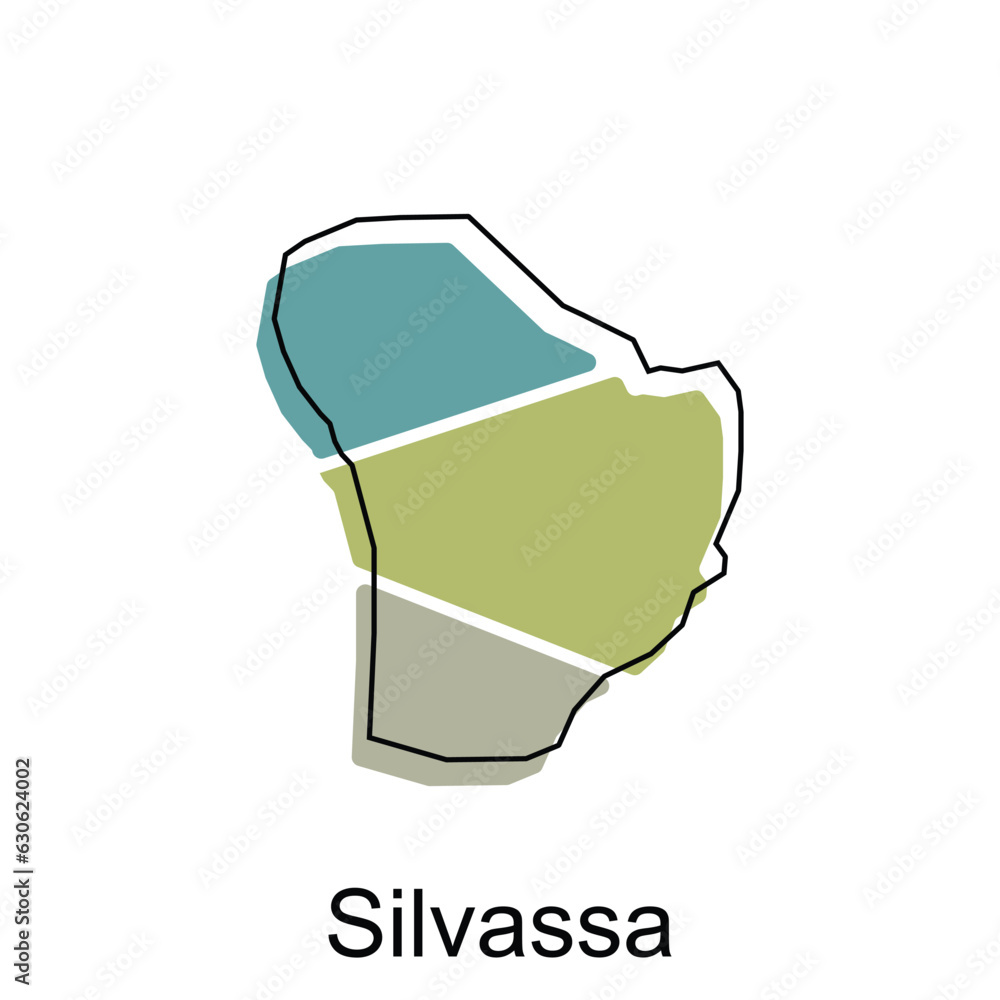 Silvassa map. vector map of the India Country. Borders of for your ...