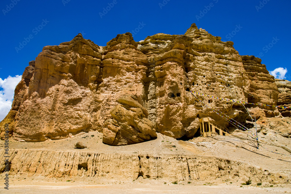 Chhoser Jhong aka Sky Cave a man made cave area in desert of Upper ...