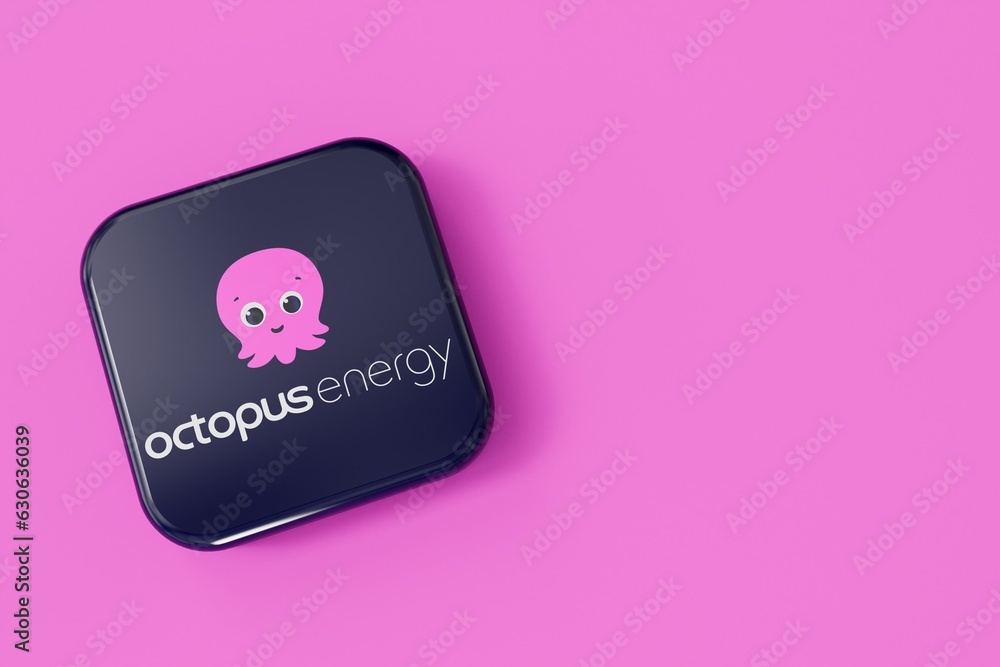 LONDON, UK - July 2023: Octopus Energy gas and electricity energy ...