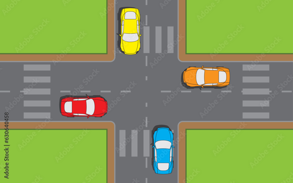 Vector of two car crashes of vehicle collision. Automobile collision ...