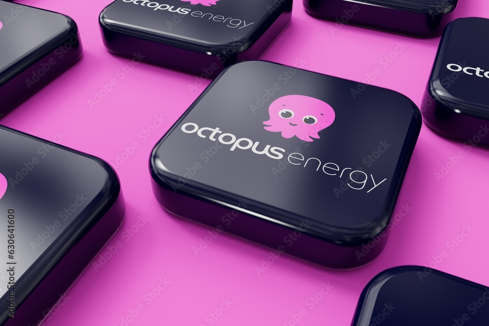LONDON, UK - July 2023: Octopus Energy gas and electricity energy ...