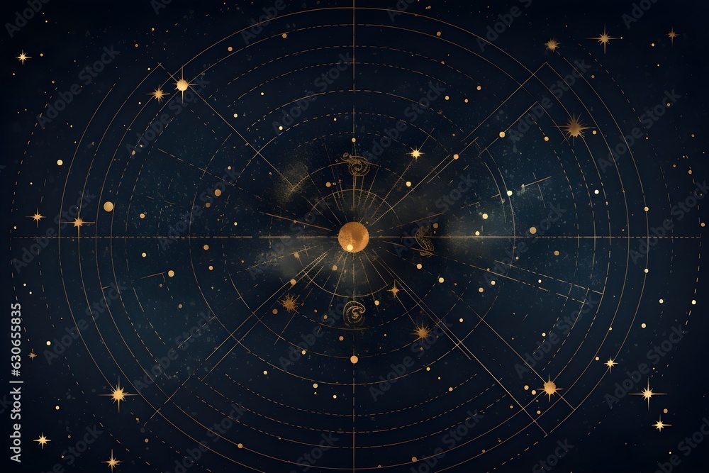 Star Guide: A detailed sky map showcasing constellations, a valuable ...