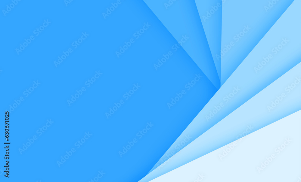 Abstract blue background with straight line paper cut layer, landing ...