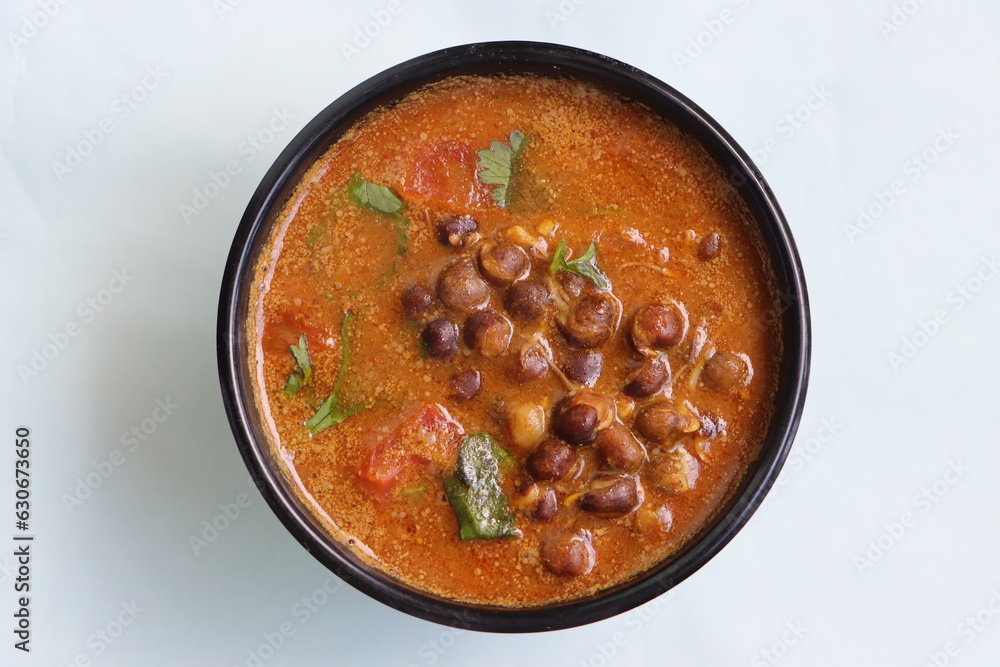 Kalya Vatanyachi Usal, kala vatana sambar or aamti, curry made with ...