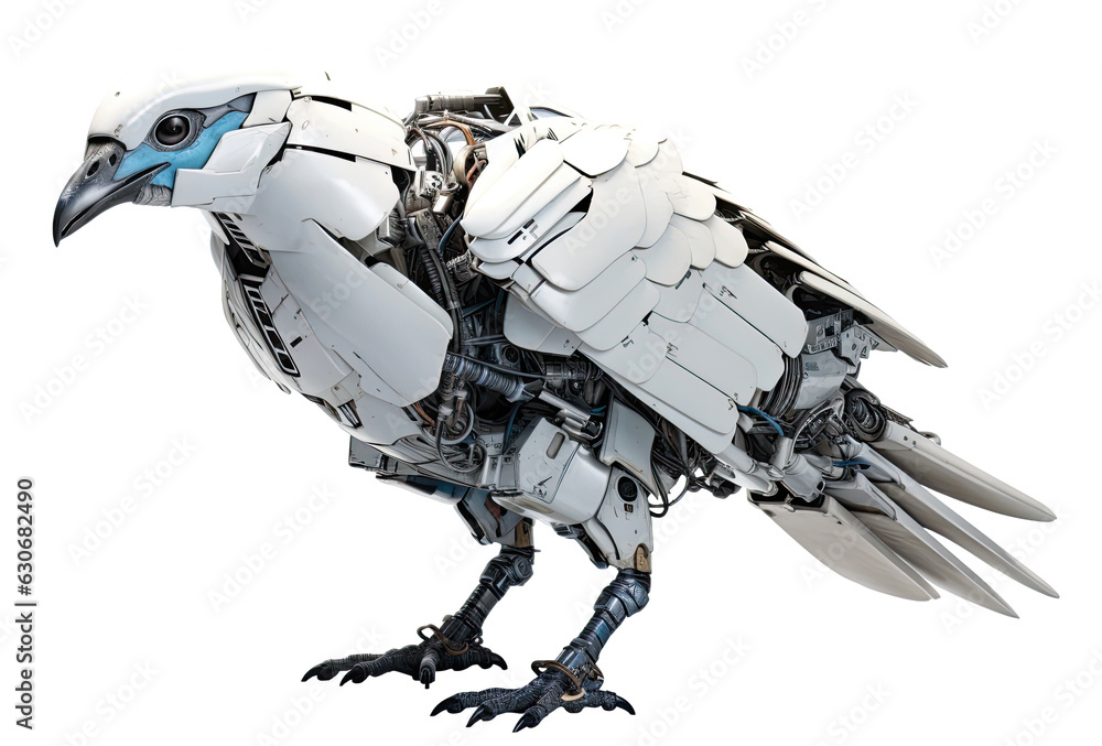 Robotic pigeon png, mechanical cyber bird isolated on transparent ...