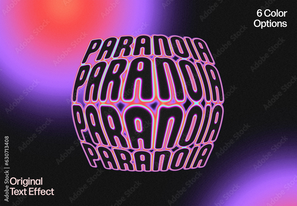 Bursting Text Effect Mockup Stock Template | Adobe Stock