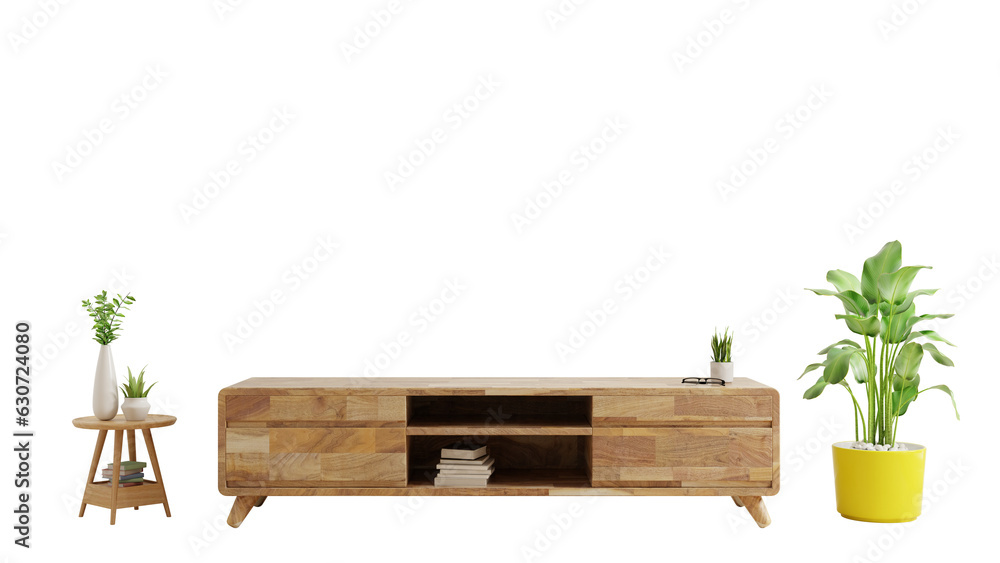 Shelf tv in modern empty room,minimal design isolated on transparent ...