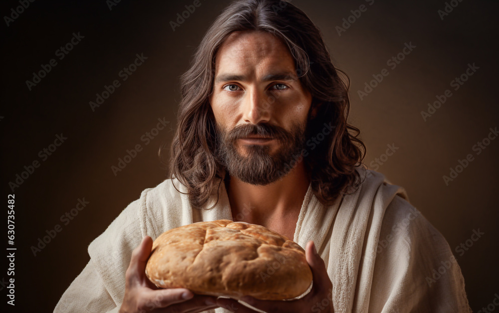 Jesus break the bread Stock Photo | Adobe Stock