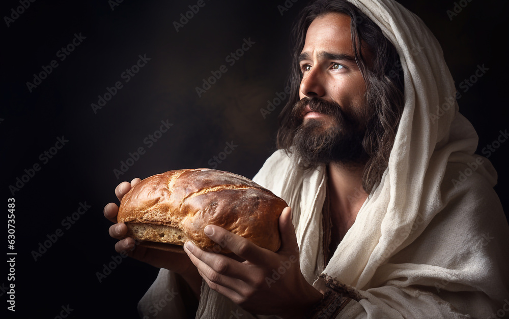 Jesus break the bread Stock Photo | Adobe Stock