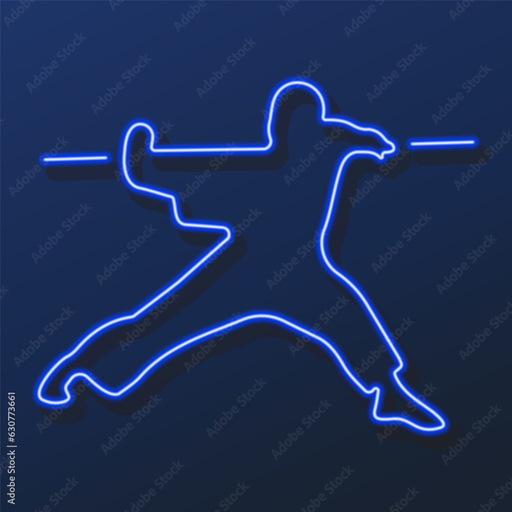 shaolin neon sign, modern glowing banner design, colorful modern design ...