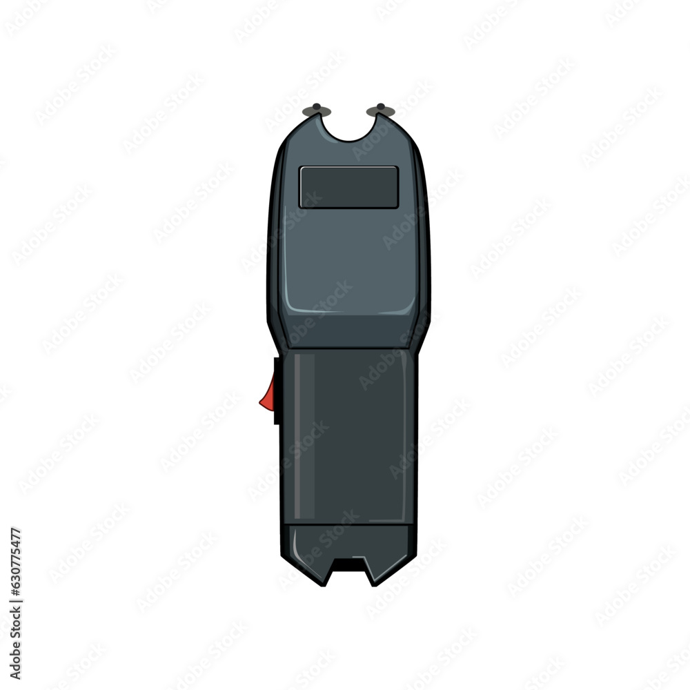 weapon taser gun cartoon. rifle electroshock, army machine, pistol ...