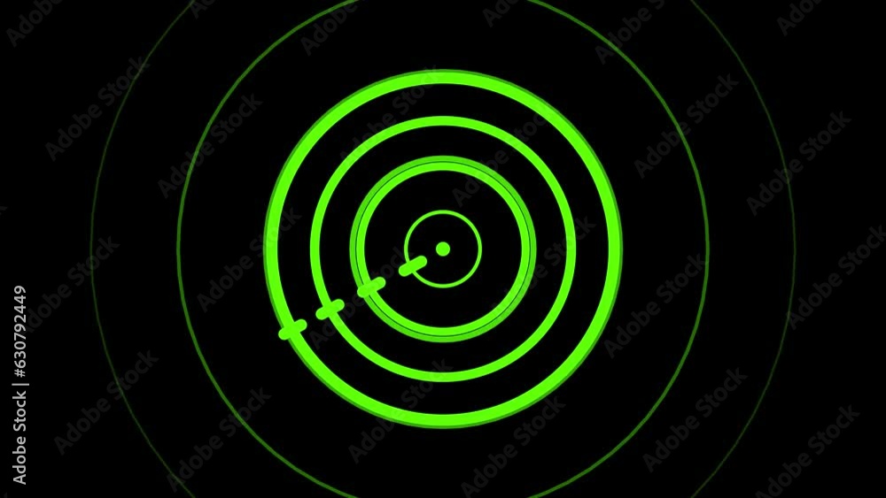 Technology Hud radar screen animation , Zoom and tracing animation , on ...
