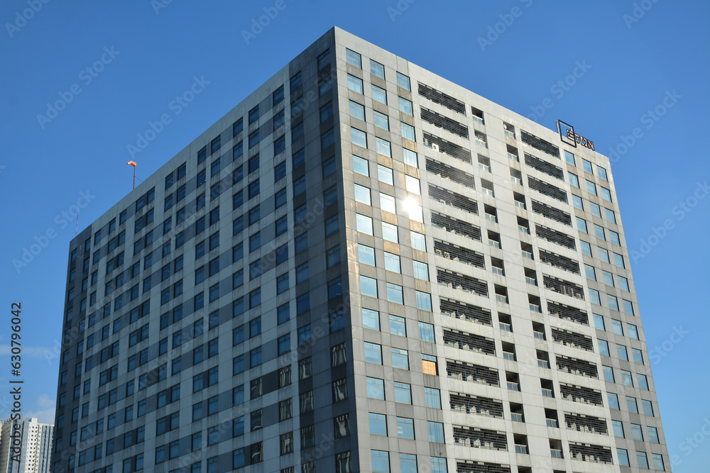Eton cyberpod building facade in Quezon City, Philippines Stock Photo ...