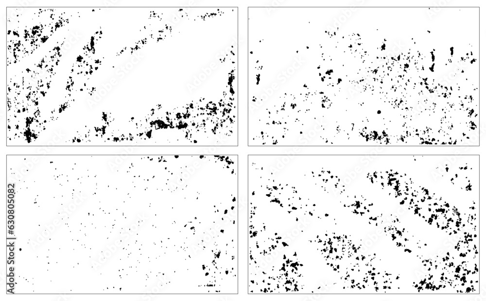 Diverse Overlay Texture graphic set. Halftone stamp, effects: grunge ...