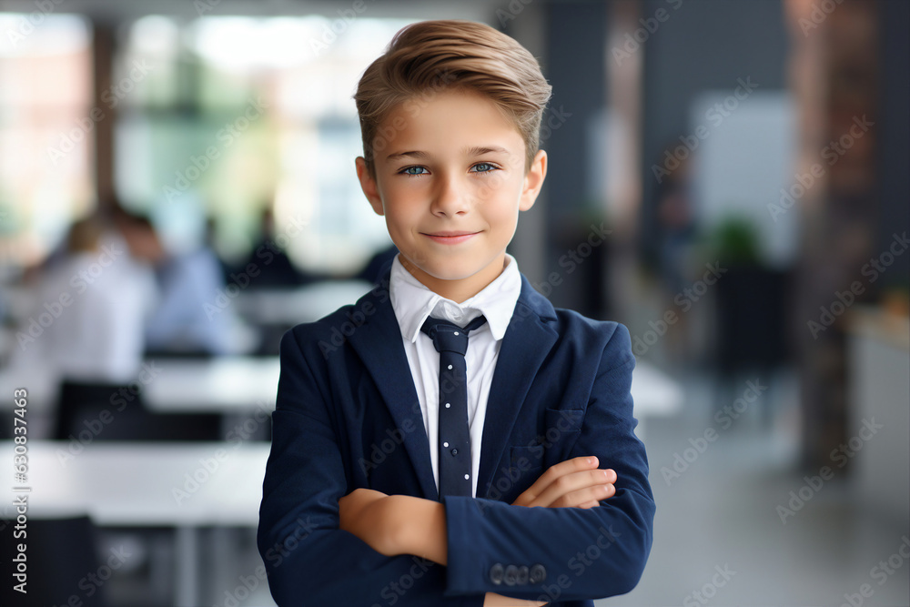 Generative Ai Collage Picture Of A Grade Schoolkid Standing In School generative-ai-collage-picture-of-a-grade-schoolkid-standing-in-school