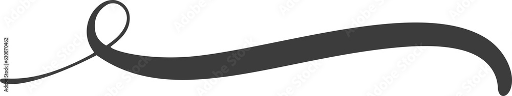 Swashes swoops and swishes calligraphy sign. Underlines hand drawn ...